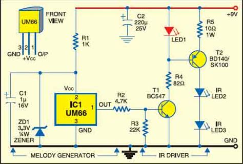 IR Transmitter Receiver Music Generator Full Project Available