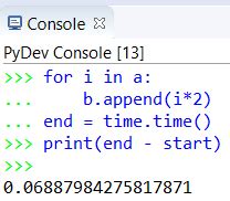 Why Does My Code Run Faster In Eclipse Console Than In Eclipse S PyDev
