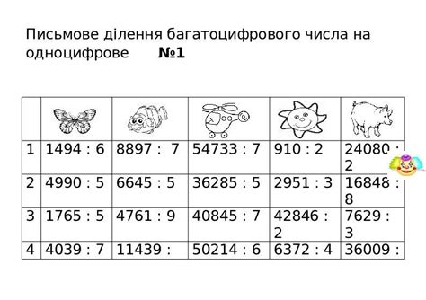 Картки тренажери для учнів 4 класу з теми Письмове ділення