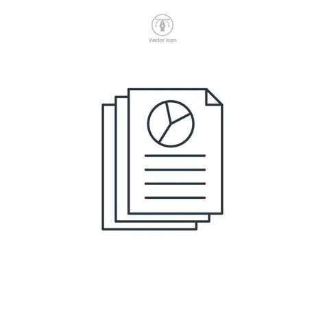 Data Report Icon Symbol Illustration Isolated On White Background 48774303 Vector Art At Vecteezy