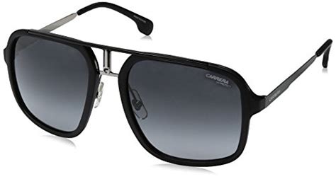 Carrera Mens Aviator Sunglasses Matte Black Rutheniumdark Clout