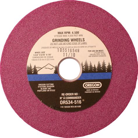 Oregon Chain Sharpener Grinding Wheel 516in Thickness For 34in