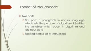 2 Algorithm Notation Pseudocode Pptx Pdf