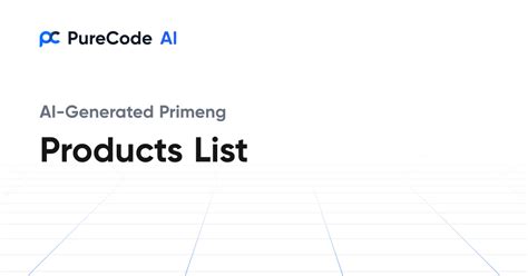 build great primeng products list components faster using ai tools