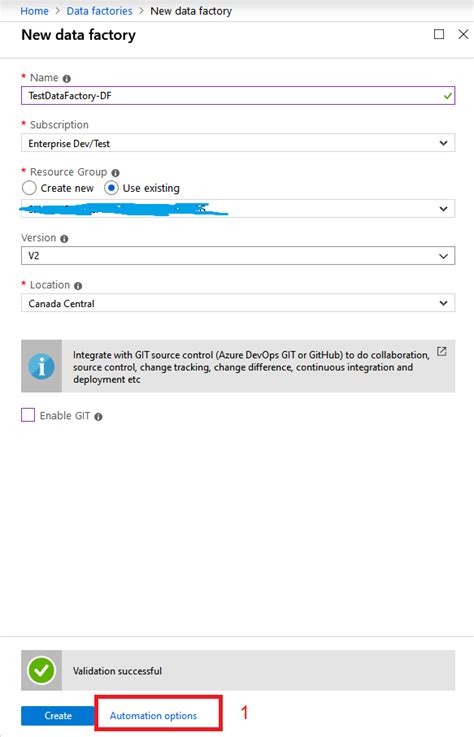 Azure Data Factory Unable To Export Microsoft Datafactory Factories