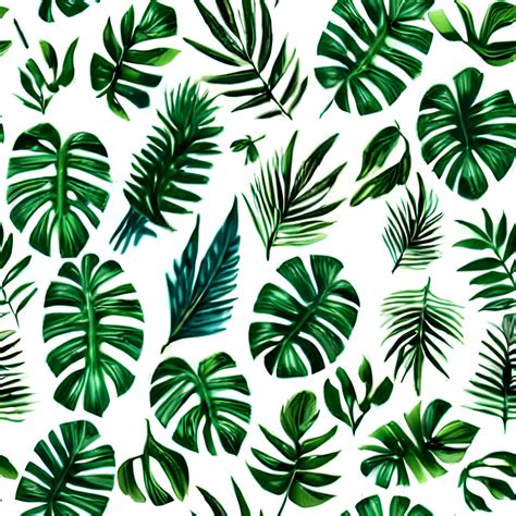 Tropical Leaves Seamless Pattern · Creative Fabrica