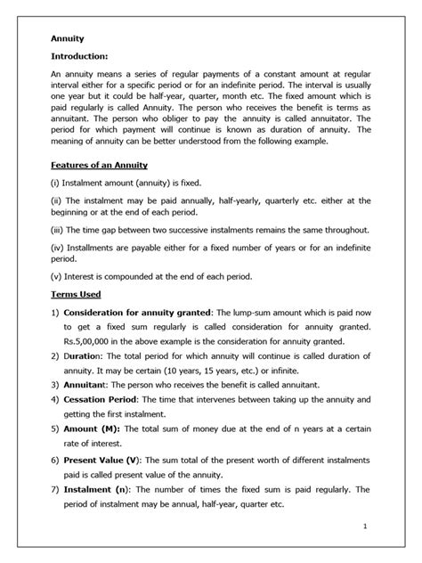 6th Sem Maths Unit 3 Pdf Present Value Life Annuity