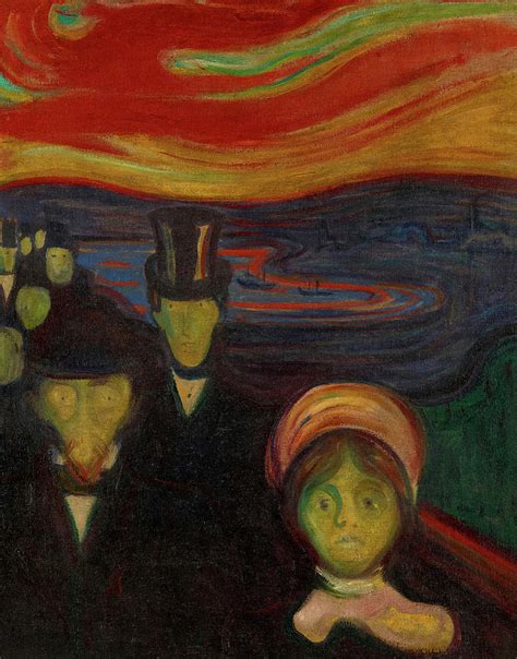 Anxiety Circa 1894 Painting By Edvard Munch Fine Art America
