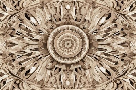 Premium Photo Object Symmetry Pattern Beige Brightly