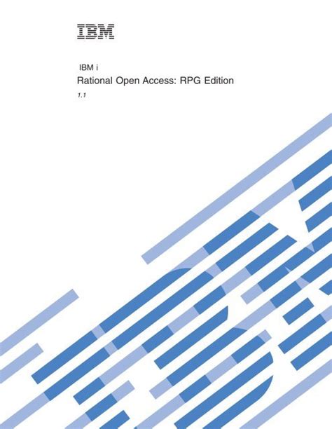Ibm I Rational Open Access Rpg Edition