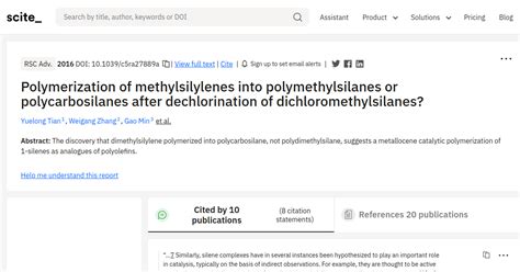 Polymerization Of Methylsilylenes Into Polymethylsilanes Or Polycarbosilanes After