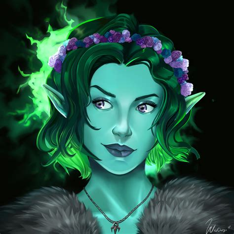 Wood Elf Wildfire Druid Dnd Rimaginaryelves