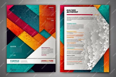 Abstract Vector Layout Background Set For Art Template Design List Page Mockup Brochure