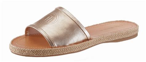 Tommy Hilfiger Joyce Pantolette Mit Metallic Effekt Online Kaufen Otto