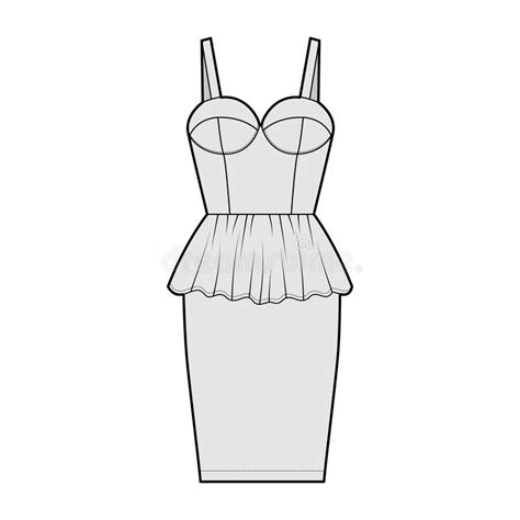 Peplum Dress Stock Illustrations 390 Peplum Dress Stock Illustrations