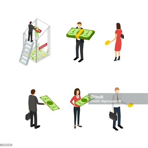 자선 기부 기금 개념 세트 3d 등각 투영보기 벡터 3차원 형태에 대한 스톡 벡터 아트 및 기타 이미지 3차원 형태 개념 계단 Istock