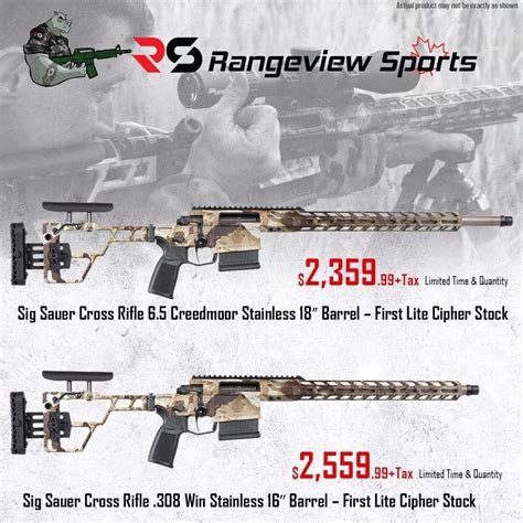 Sig Sauer Cross Rifle First Lite Cipher Stock Rrangeviewsports
