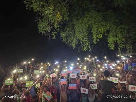 ၁၀၂၇ ပထမနှင့်ဒုတိယလှိုင်း စစ်ဆင်ရေးအပေါ် ပြည်သူများ၏ ထောက်ခံမှုအပေါ် ကျေးဇူးတင်ပြီး စစ်အာဏာရှင