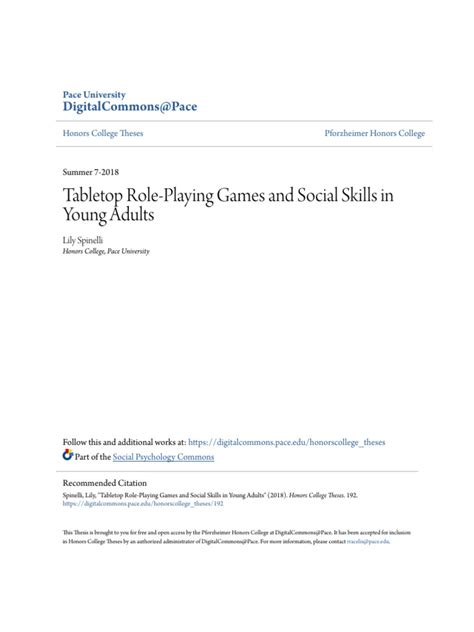 Spinelli Ttrpg Social Skills Young Adults Pdf