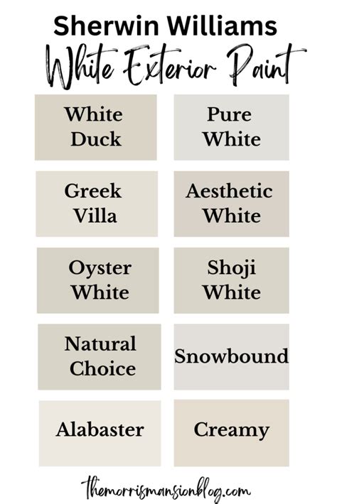 15 Best White Exterior Paint Colors 2025 The Morris Mansion