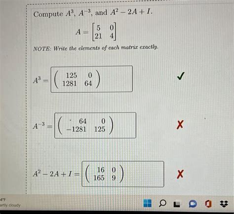 solved compute a3 a−3 and a2−2a i a [52104] note write