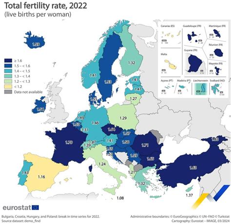 Total Fertility Rate Of European Countries 2022 Maps On The Web