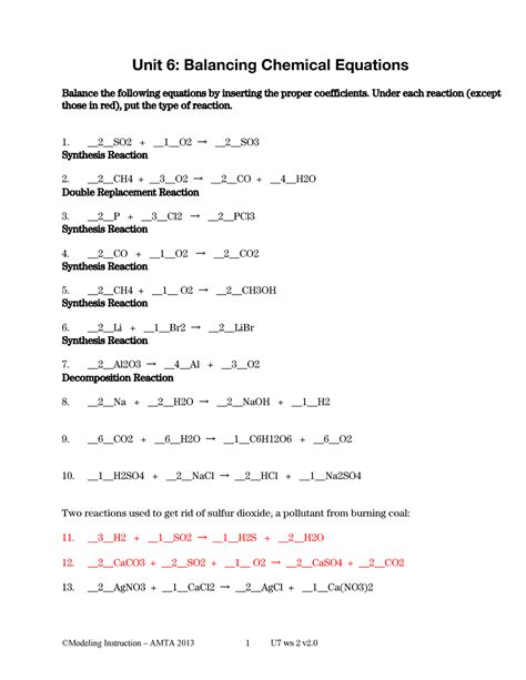 Lin.Balancing Chemical Equations Worksheet 2.pdf - Name Ella Lin ... - Worksheets Library