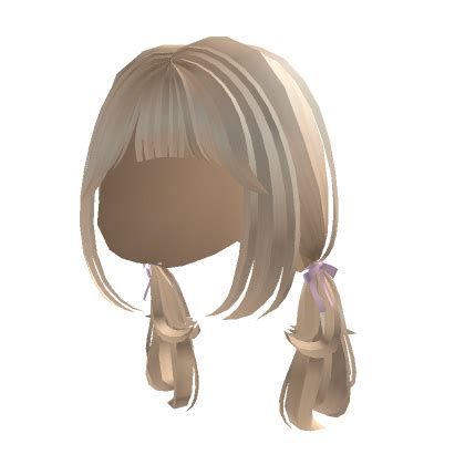 ɞ dainty blonde pigtails with bow Roblox Item Rolimon s
