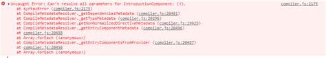 Typescript Angular Can`t Resolve All Parameters For Component