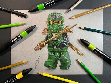 Limited Edition Print Of My Lego Lloyd Garmadon Drawing Etsy