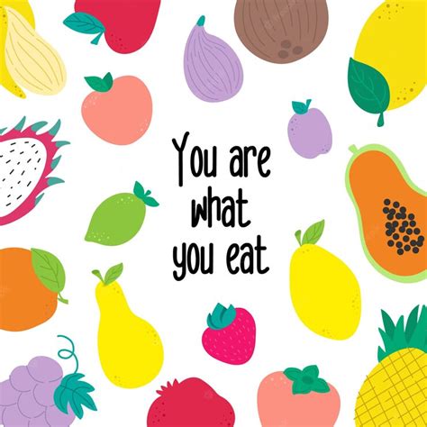 Premium Vector Cute Funny Characters Isolated Vegan Slogan Motivation
