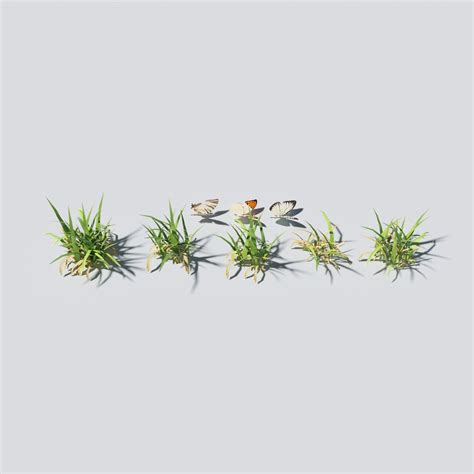 Grass With Plants 3d Model 15 Max Obj Free3d