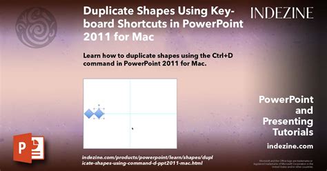 Duplicate Shapes Using Keyboard Shortcuts In Powerpoint 2011 For Mac