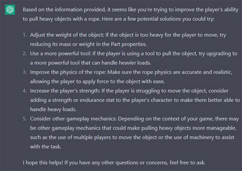 how can a player pull an object with a rope scripting support