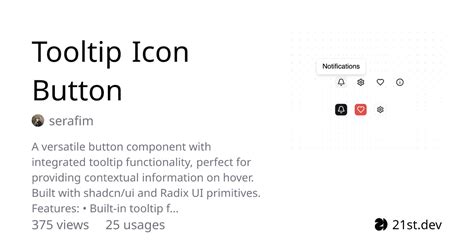 Tooltip Icon Button 21stdev Craft With Ai 21stdev