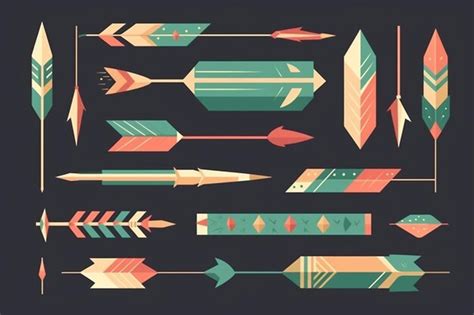 Set De Flechas Planas Foto Premium