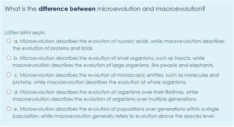 Solved What Is The Difference Between Microevolution And