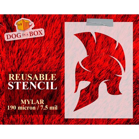 Stencil Elmo Stencil Elmo Spartano N 3 Stencil Riutilizzabile Di Un
