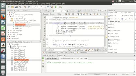 tugas implementasi class diagram menggunakan awt swing pbo ilmu komputer unila youtube