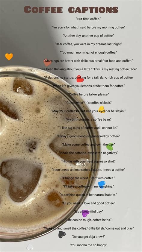 Coffee Captions Coffee Captions Coffee Captions Instagram Clever