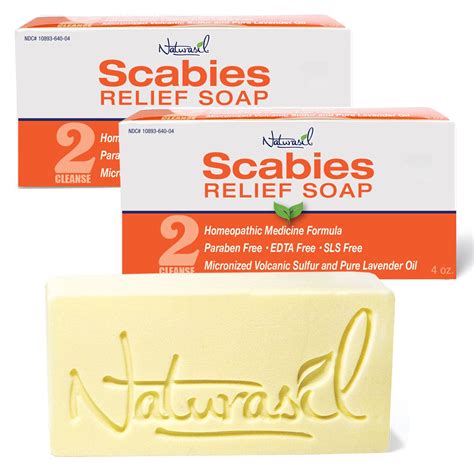 Scabies Pure Lavender And Sulfur Treatment Soap 2 Pack Naturasil