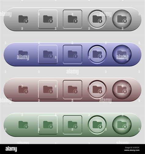 move up directory icons on rounded horizontal menu bars in different