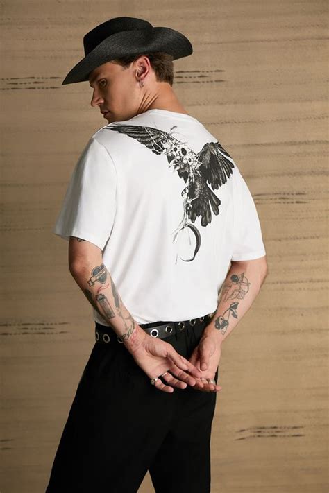 T Shirt Bawełniany Męski Z Domieszką Elastanu Tattoo Art By Piotr