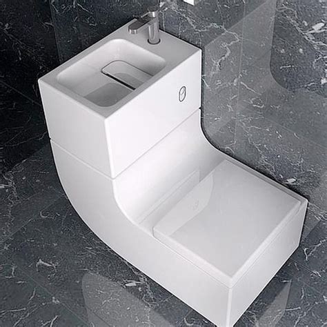 De Gecombineerde Wasbak En Toilet Van Designbureau W W En Roca Is Hot Een Absolute Must Have