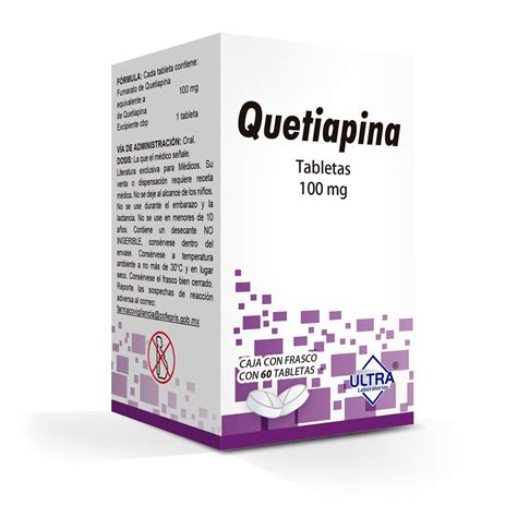 Quetiapina 100mg Fco 60 Tab Lgen