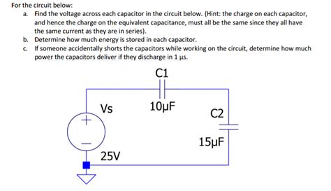 Solved Problem 3 For The Circuit Below A Find The Voltage