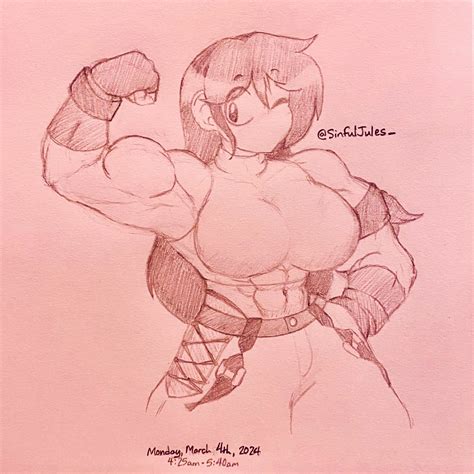 Rule 34 Abs Breast Outline Female Female Focus Female Only Flexing Flexing Arm Flexing Bicep