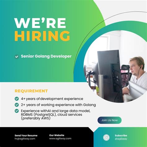 Lily Ziniuk On Linkedin We Are Looking For A Senior Golang Developer