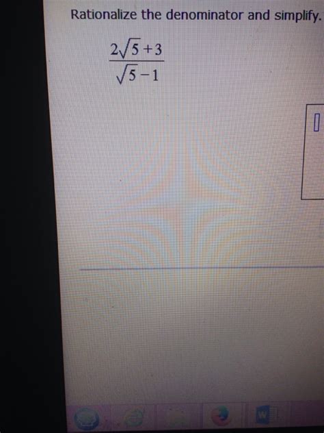 Solved Rationalize The Denominator And Simplify 2 Root 5 Chegg