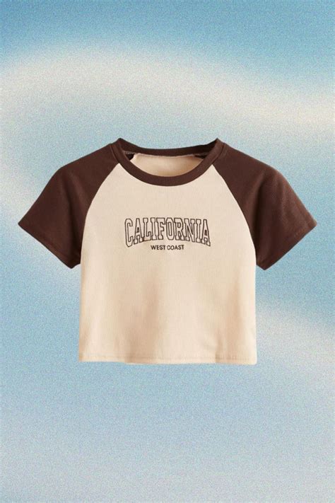 Sweatyrocks Womens Short Sleeve Graphic Print Crop Top Ribbed Knit